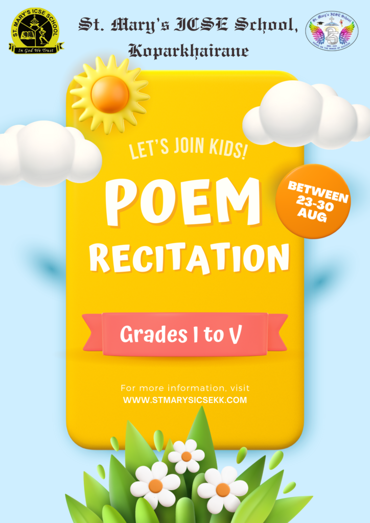 Poem recitation - St.Mary's